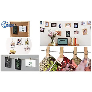 30pcs Large Wooden Clothespins, Sturdy and Heavy Duty Clothes Pins for Hanging, Outdoor, Crafts