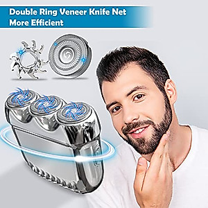 Mini Portable Travel Shaver for Men - Pocket Size Small USB Type C Electric Razor Wet & Dry, Face Washable Professional Shaving, Mens Rechargeable Cordless Waterproof Compact Shave