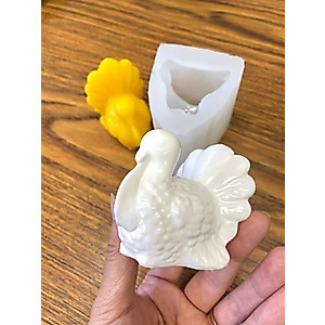 2 1/4'' small 3D silicone turkey mold candle soap TheHandmadeCharm