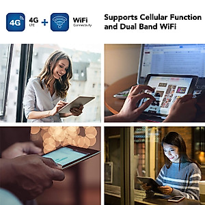 HYUNDAI 10 Inch Tablet, Hytab Plus - 2GB/32GB Storage with Expandable MicroSD(Up to 128 GB) - Android 11 Go with Quad Core - 5000mAh Battery - HD IPS Display, WiFi and LTE (T-Mobile only) - Black