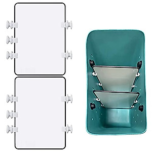 Koomduk 2 PCS Divider Tray Compatible for Bogg Bag Beach Bag Divider Accessories Inserts Space Saving Accessories for Original X Large Bag (Black)