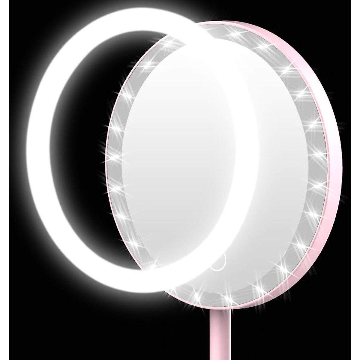 FQYYDD Illuminated Makeup Mirror Make-Up Backlight Led Light Comb Mirror Removable