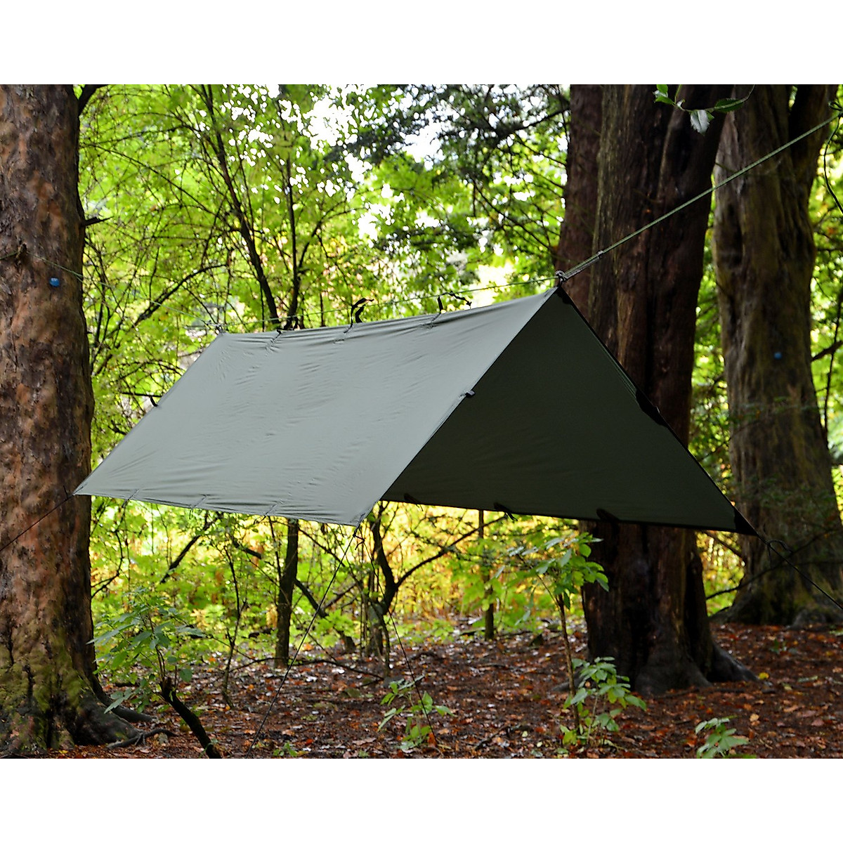 DD Hammocks - DD SuperLight Tarp S (9ft x 5ft) - 100% Waterproof Ripstop Nylon Compact Ultralight & Multifunctional Rainfly Tarp Tent Bivvi Cover for Camping Hiking Bikepacking & Day Shelter