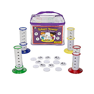 Super Duper Publications | Token Towers Reinforcement Manipulative | Educational Learning Resource for Children