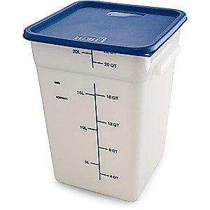 Carlisle FoodService Products CFS Squares Plastic Food Storage Lid 12-22 Quart Royal Blue