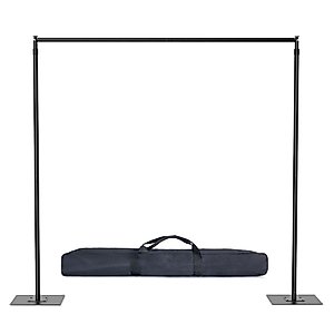 Lonseng Backdrop Stand Heavy Duty, Pipe and Drape Backdrop Stand Kit, 10ft x 10ft Wedding Backdrop Stand, Adjustable Backdrop Stand, Background Backdrop Stand for Wedding Party Events Photo Booth