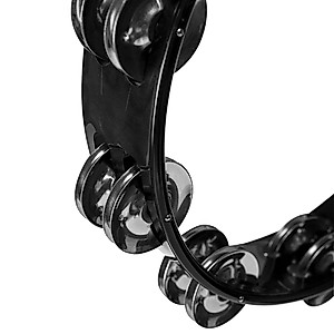 Stagg TAB-2 Half Moon Tambourine-Black, BK