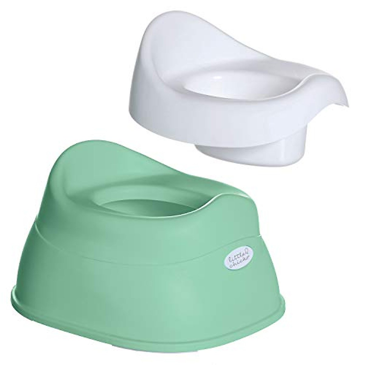 Little Chicks Easy-Clean Potty Training Toilet Chair, Built in Splash Guard and Slip Resistant - Model CK055