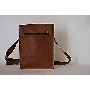 Komal's Passion Leather 11 Inch Sturdy Leather satcel Ipad Messenger Bag for Men and Women
