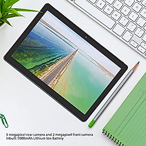 10.1 Inch Tablet, MTK6753 CPU HD Tablet 1280x800 100‑240V 4GB RAM 64GB ROM for Travel for Home (US Plug)