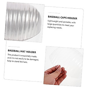 CAXUSD 20pcs Hat Support Ball Caps Form Peaked Caps Stand Hat Rack Baseball Hat Holder Cap Support Brim Hat Shaper Insert Snapback Support Hat Stiffener Cap Stretcher Universal Pvc Cover