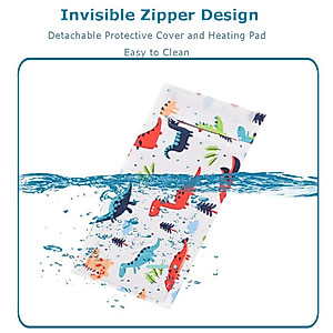 Hilitand Portable Bottle Keep Warm, USB Travel Milk Heat Keeper, Baby Bottle Keep Warmer for Car Tavel, Storage Cover Insulation Thermostat(Dinosaur, 12)