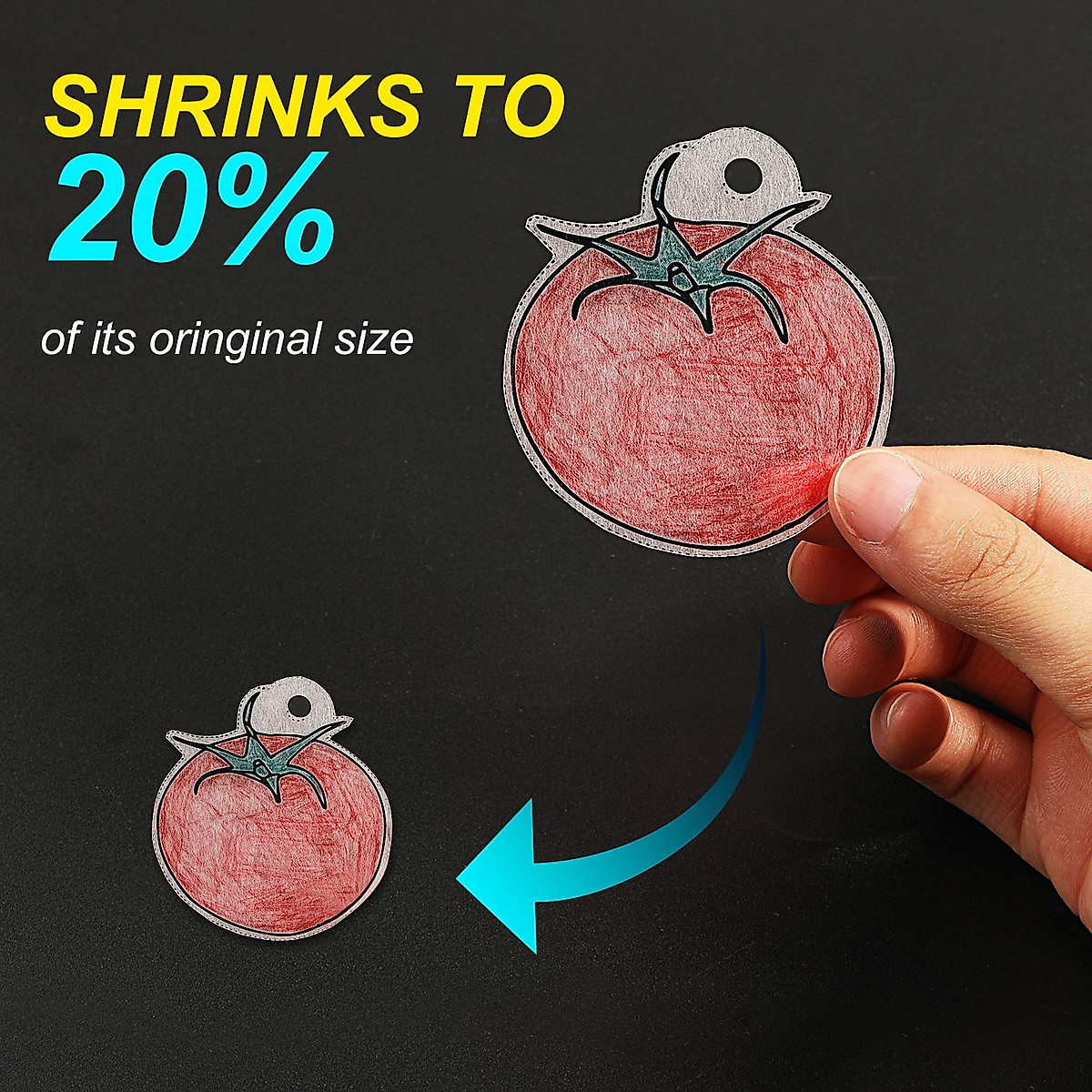 BAPHILE Shrink Dink Sheets,17-Pack,Large Size Clear Blank Frosted Shrink Film Sheets(11'' x 8''), Kids Activities for All Ages,for Boys and Girls Creative Craft