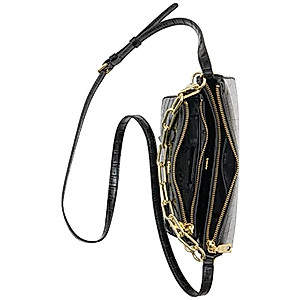 DKNY Lexi Double Crossbody, BLK/Gold