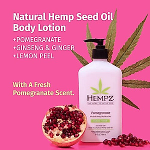 HEMPZ Body Lotion - Pomegranate - Bright Citrus - Daily Moisturizing Cream - 17oz
