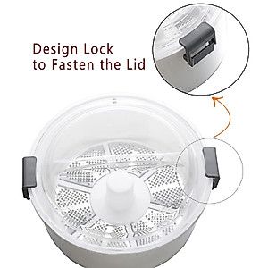 Electric Potato Peeler, Commercial Small Potato Peeling Machine, Vegetable Dehydrator, 1 kg Capacity, One-button Drive, Convenient and Fast, for Canteens, Hotels, Restaurants or Home Kitchen