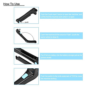 Electric Back Hair Shaver, 14.7 inch Foldable Handle Battery Powered (Batteries Not Included) Painless Body Groomer for Men, Do It Yourself