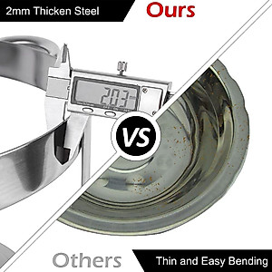 ROVSUN Chafing Dish Buffet Set,4 Rectangular + 2 Round Stainless Steel Chaffing Dishes Silver,Catering Warmer Set Food Warmer with Thick Stand Frame,Food Pans for Wedding Parties Buffets