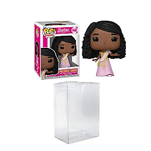 Funko Pop! Movies: Barbie The Movie - President Barbie Bundled with a Byron's Attic Protector
