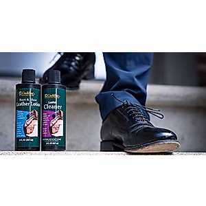 Cadillac Boot and Shoe Leather Lotion 8 Ounces - Cleans, Conditions, Protects, and Polishes Leather Footwear and Accessories