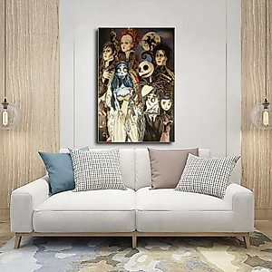 Shruan Tim Burton Edward Scissorhands Canvas Poster Bedroom Decor Sports Landscape Office Room Gift Unframe-style 16x24inch(40x60cm)