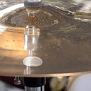 Fiada 30 Pieces Drum Dampeners Gels Silicone Gel Pads Soft Drum Dampeners for Drums Cymbals Tone Control (Transparent White)