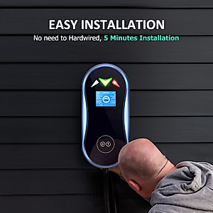 MUSTART Level 2 EV Charger with WiFi, 16/25/32/40 Amp Smart Electric Vehicle Charger, ETL Certified, Indoor/Outdoor Charging Station with NEMA 14-50P, 25-Foot Cable