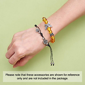 Cheriswelry 150pcs 15styles Tibetan Silver Butterfly Flower Beads Spacer Antique Silver Dragonfly Insect Bird Bee Beads Charms Loose Beads for Women Rosary Jewelry Making Supplies