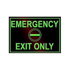 OSHA / ANSI Photoluminescent Emergency Exit ONLY