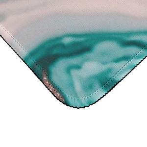 Mouse Pads Rose Gold Glitter Pink Teal Desk Mat Gaming Mousepad Non Slip Rubber Mouse Mat for Desk Keyboard, Wireless Mouse, Office Computer