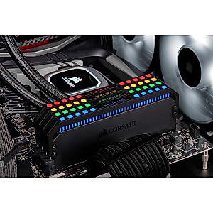 CORSAIR Dominator Platinum RGB 32GB (4x8GB) DDR4 3200 (PC4-28800) C16 1.35V Desktop Memory - Black
