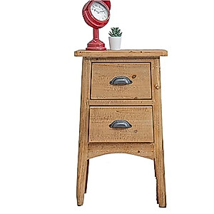 HIGOH Bedside Table Living Room Bedside Table Household Furniture Storage Cabinet Bedroom Drawer Bedside Table