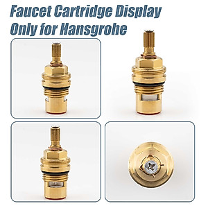 Faucet Cartridges for Hansgrohe Replacement Parts, Compatible with Grohe Shower Cartridge Kitchen Faucet Parts, Hot Cartridge Widespread Faucet Valve 1-Inch Spare Part in 94009000