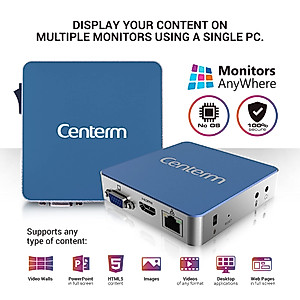 MAWi ZERO Digital Signage Solution by Monitors AnyWhere – Creative Artistic Video Wall, HDMI Over LAN,Video Extender, AV Over IP, Centerm C75v3 Zero Client