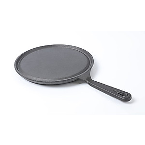 HAWOK 9.5 Inch Cast Iron Griddle. Pre-seasoned Comal Round Pan Perfect for Pancakes, Pizzas, and Quesadillas.…