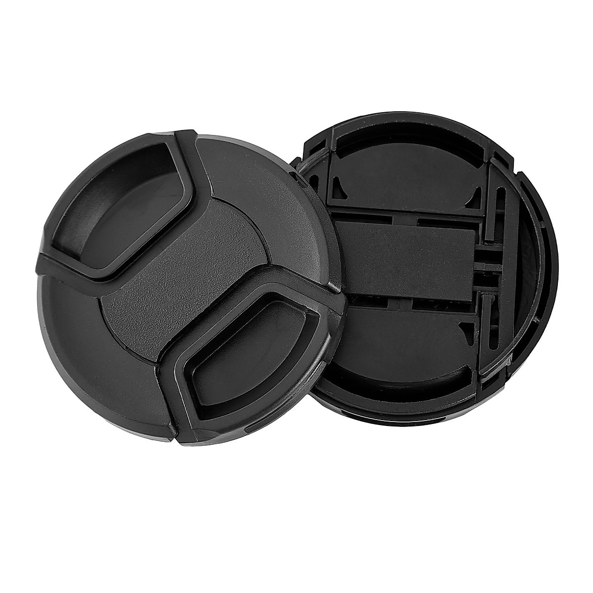 ZZJMCH 2 Pack 52mm Center Pinch Front Lens Cap Compatible with Nikon DSLR Camera with 18-55mm or 55-200mm Lens, D3200 D3100 D3000 D5200 D5100 D5000 D90 D80 D60 D40 (52mm)