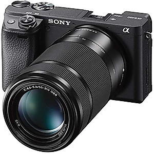 Sony a6400 4K Mirrorless Camera ILCE-6400L/B (Black) with 16-50mm f/3.5-5.6 and 55-210mm F4.5-6.3 2 Lens Kit and 0.43x Wide Angle + 2.2X Telephoto + Deco Gear Extra Battery Remote & Flash Bundle