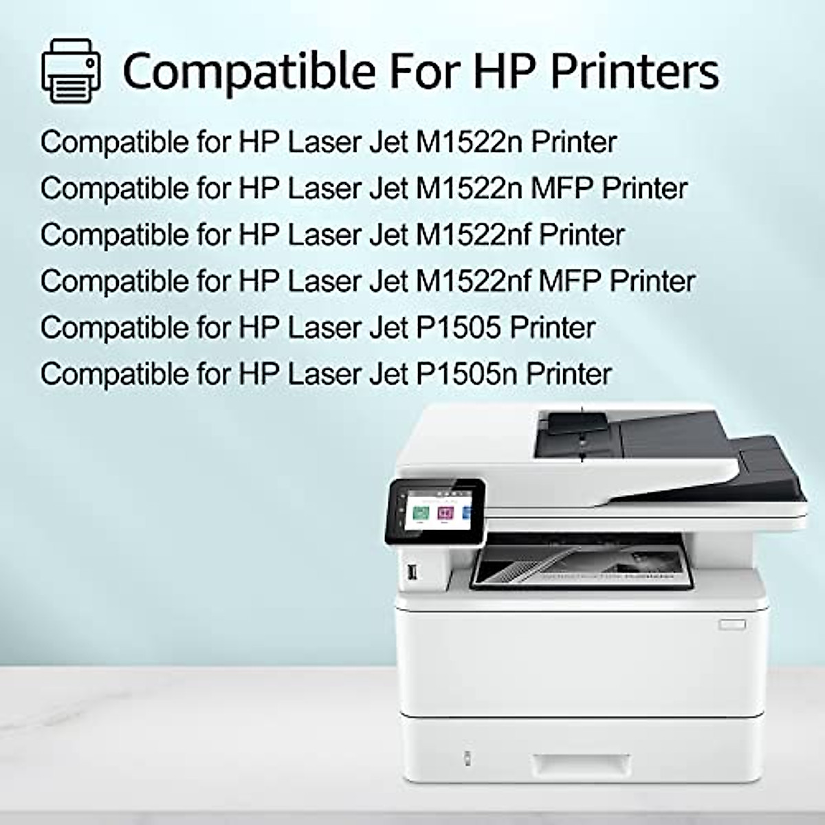 greencycle 2PK Replacement Compatible for HP 36A CB436A Black Mono Laser Toner Cartridge Ink use in Laserjet M1522n MFP M1522nf MFP P1505 P1505n M1120 MFP M1120n MFP M1522 MFP 1522F MFP MFP M1550