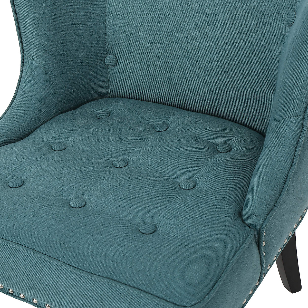 Christopher Knight Home Adelina Fabric Occaisional Chair, Dark Teal