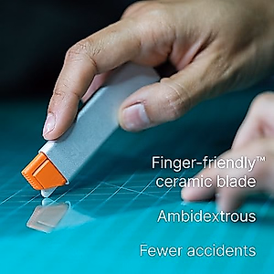 Slice Manual Carton Cutter Finger-Friendly Ceramic Blade Never Rusts, Pack of 1