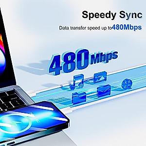 iPhone Charger 6 Feet Apple MFi Certified, Lightning Cable 6FT Fast Charging Cord Compatible with iPhone 14 13 12 11 Pro Max XR XS X 8 7 Plus 6S / iPad/Airpods (3 Pack)