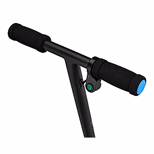 Mongoose React E1 Electric Kids Scooter, Boys & Girls Ages 8+ Max Rider Weight Up to 120lbs, Top Speed of 6MPH, Aluminum Handlebars and Frame, Rear Foot Brake, Battery and Charger Included, Blue/Black