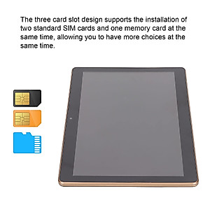 10.1 Inch 9 Tablet, Octa Core Processor, 4GB ROM 64GB ROM, IPS LCD Touch Display, 5MP Camera, WiFi, 5000mAh Battery, 4G Dual SIM Call Tablet (US Plug)
