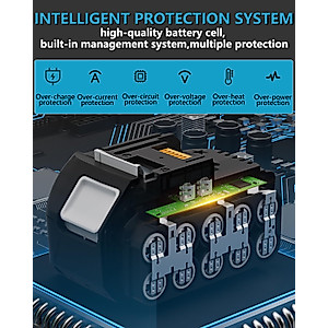 Nyveyoo Upgraded 6.0Ah Replacement 18V Battery for Makita, Compatible with Makita 18V Battery Lithium ion BL1850 BL1850B BL1840 BL1840B BL1830 BL1830B BL1815 LXT 18V Battery Chargers, 4Pack