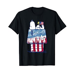 Peanuts USA Wood House Snoopy T-Shirt T-Shirt