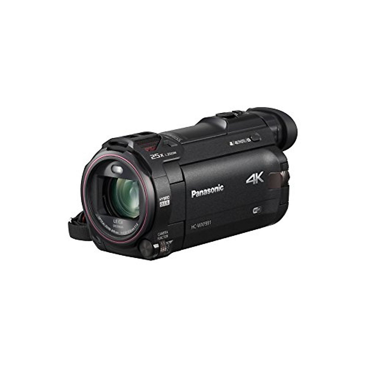 Panasonic 4K Cinema-Like Video Camera Camcorder HC-WXF991K, 20X Leica DICOMAR Lens, 1/2.3" BSI Sensor, 5-Axis Hybrid O.I.S, HDR Mode, EVF, WiFi, Multi Scene Video Recording (Black)