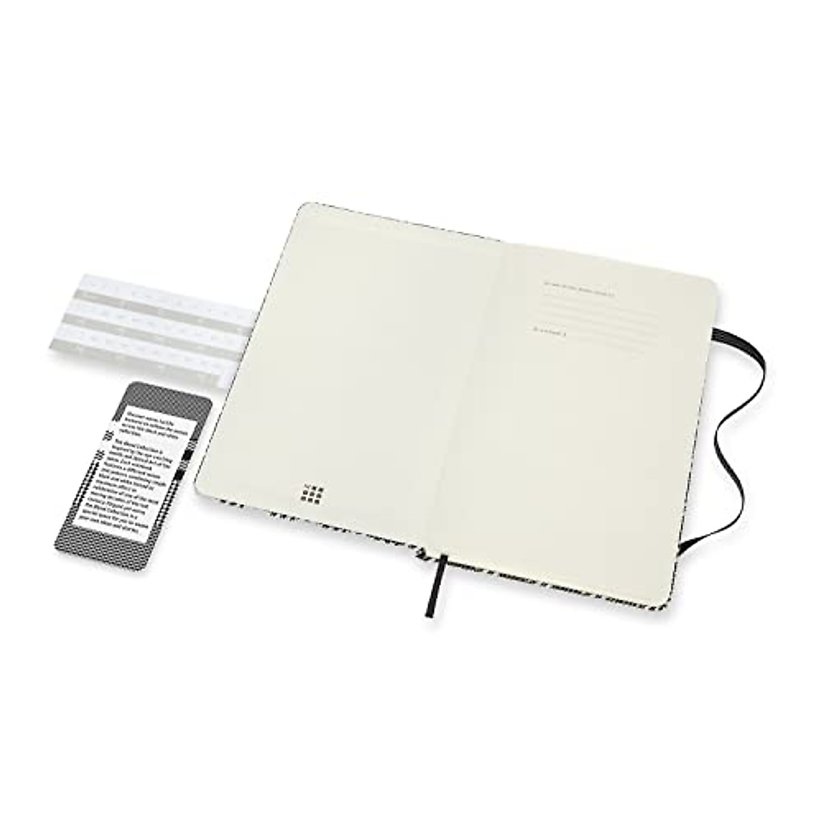 Moleskine Limited Collection Blend Textile Notebook, Hard Cover, Large (5" x 8.25") Ruled, Check, 240 Pages