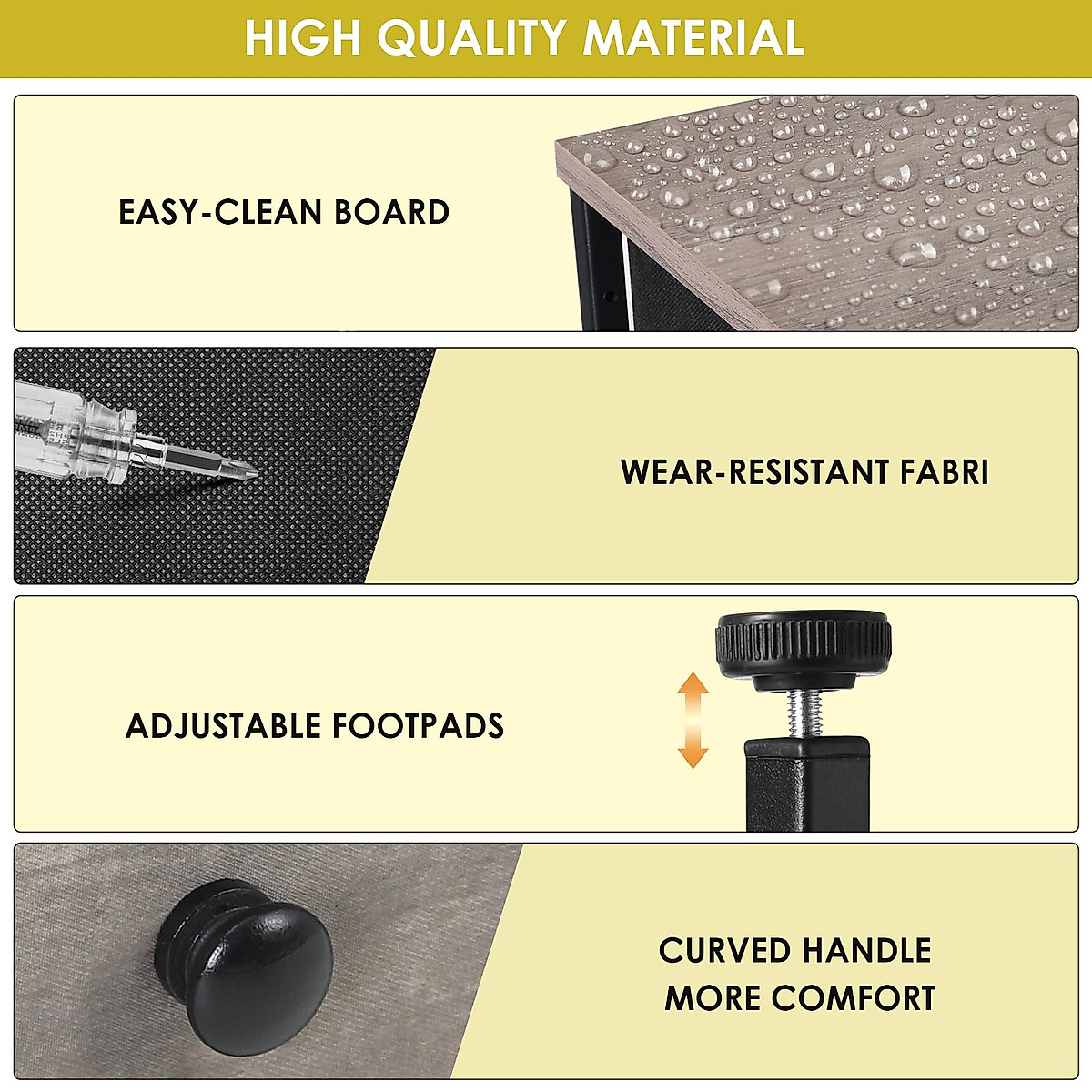 Arlopu 12-Drawer Dresser, 35.2’‘ Widened 6-Layer Fabric Storage Tower w/Textured Print Fabric Bins, Tall Chest Organizer Unit for Living Room, Hallway, Nursery, Closets, Adjustable Feetpad