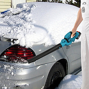 Electric Leaf Blower, Handheld Battery-Operated Snow Blower for Blowing Leaves Snow and Debris