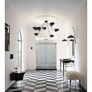 Kohler K-7392-AF 12" Straight Ceiling-Mount Shower Arm & Flange French Gold